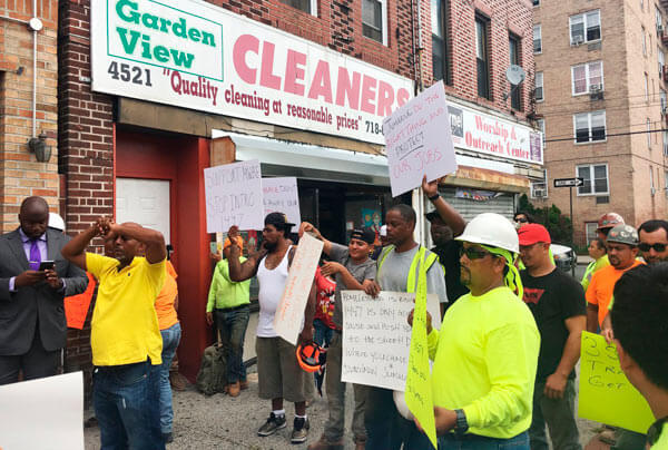Construction workers protest safety bill – Caribbean Life