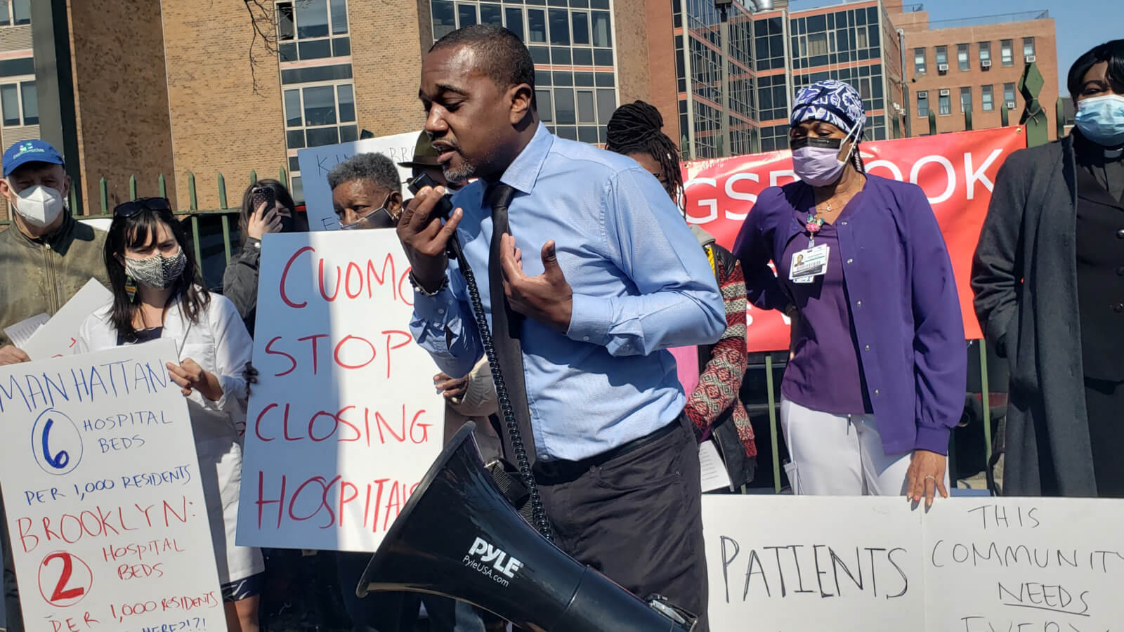 Dozens rally against impending closure of Kingsbrook Jewish Medical ...