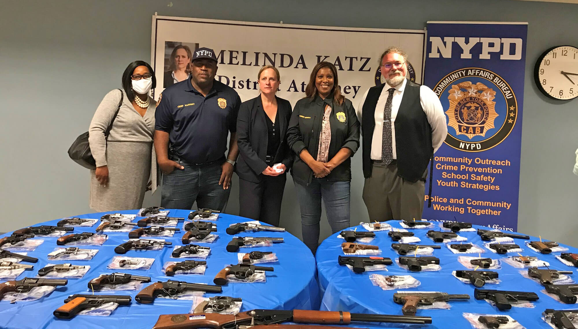 James, Katz take guns off streets at Queens gun buyback – Caribbean Life