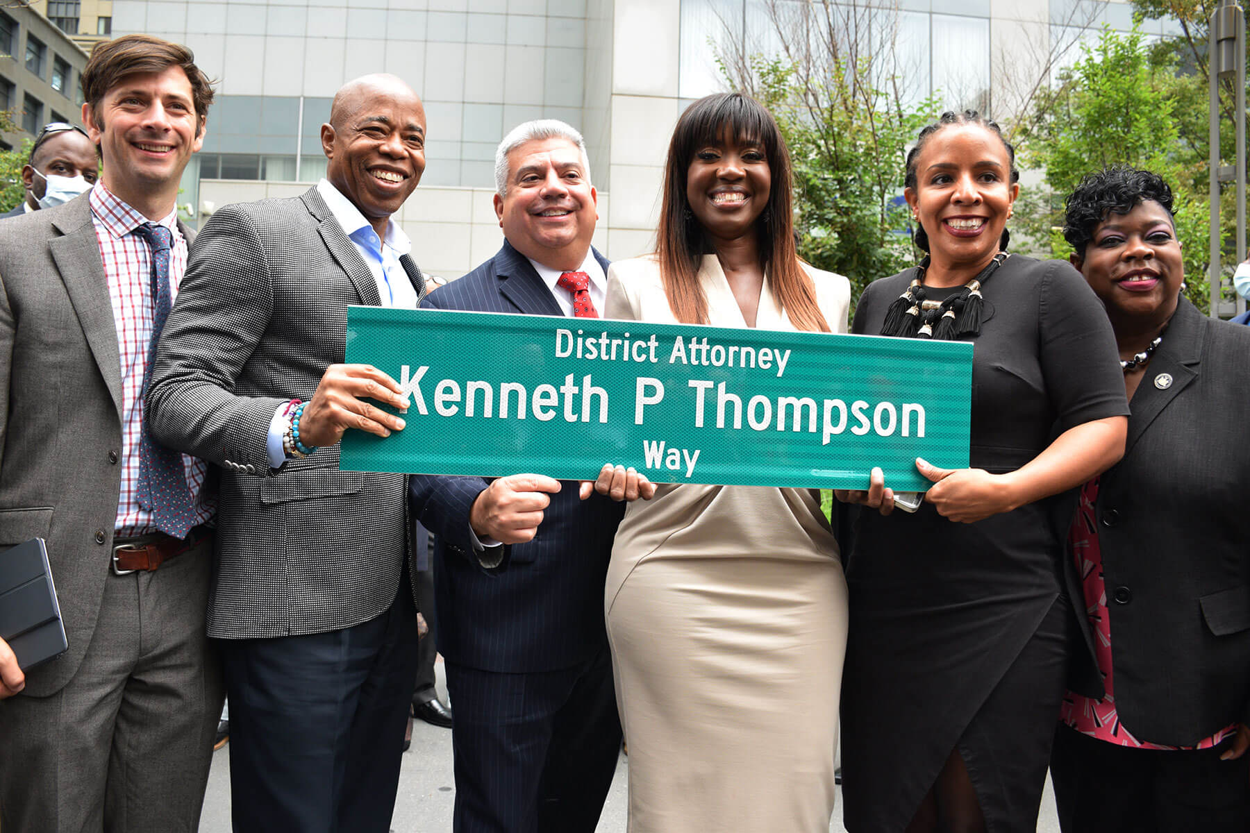 Street co-named in honor of the late Brooklyn DA Ken Thompson ...