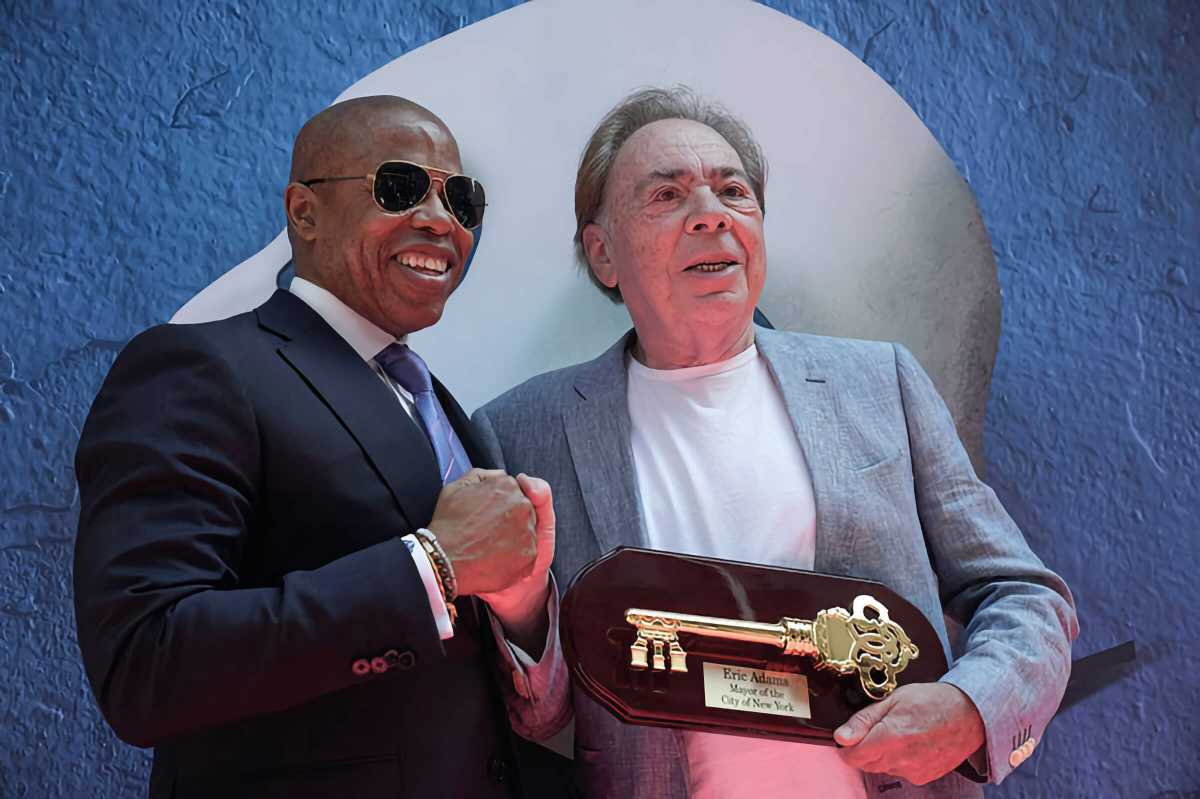 Adams awards Key to the City to Broadway legend Lord Andrew Lloyd ...