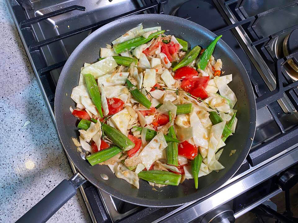 Stewed Saltfish With Okra And Cabbage – Caribbean Life