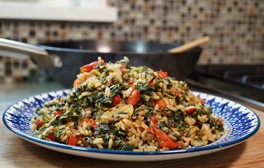 Bhagi (Jamaican Callaloo) Fried Rice – Caribbean Life