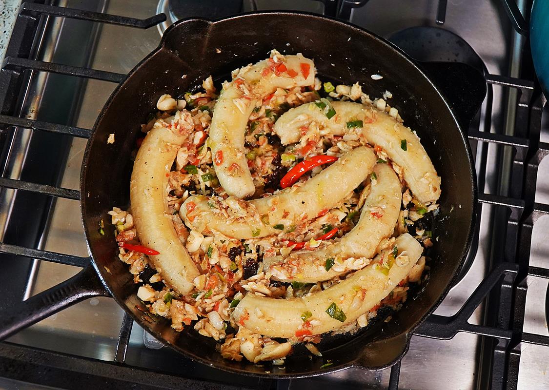 Green Fig (cooking banana) with Saltfish – Caribbean Life
