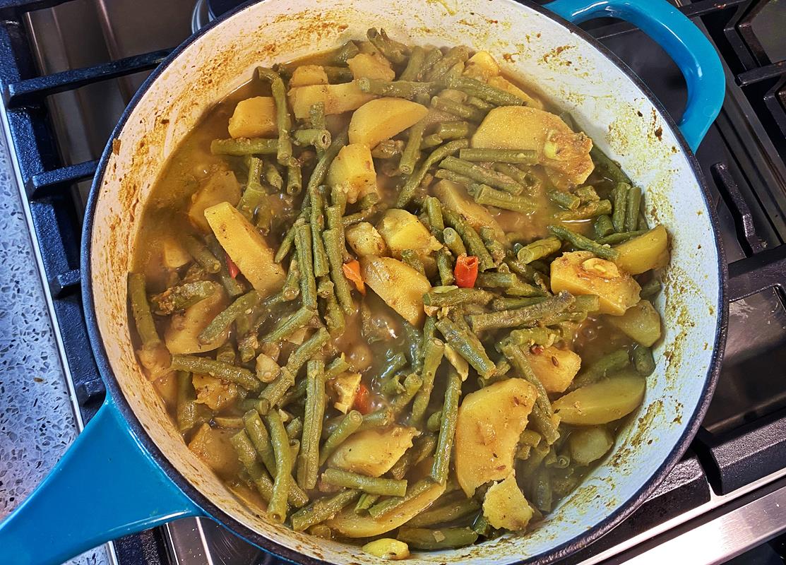Curry Bodi With Potatoes – Caribbean Life