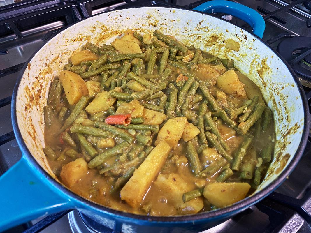 Curry Bodi With Potatoes – Caribbean Life