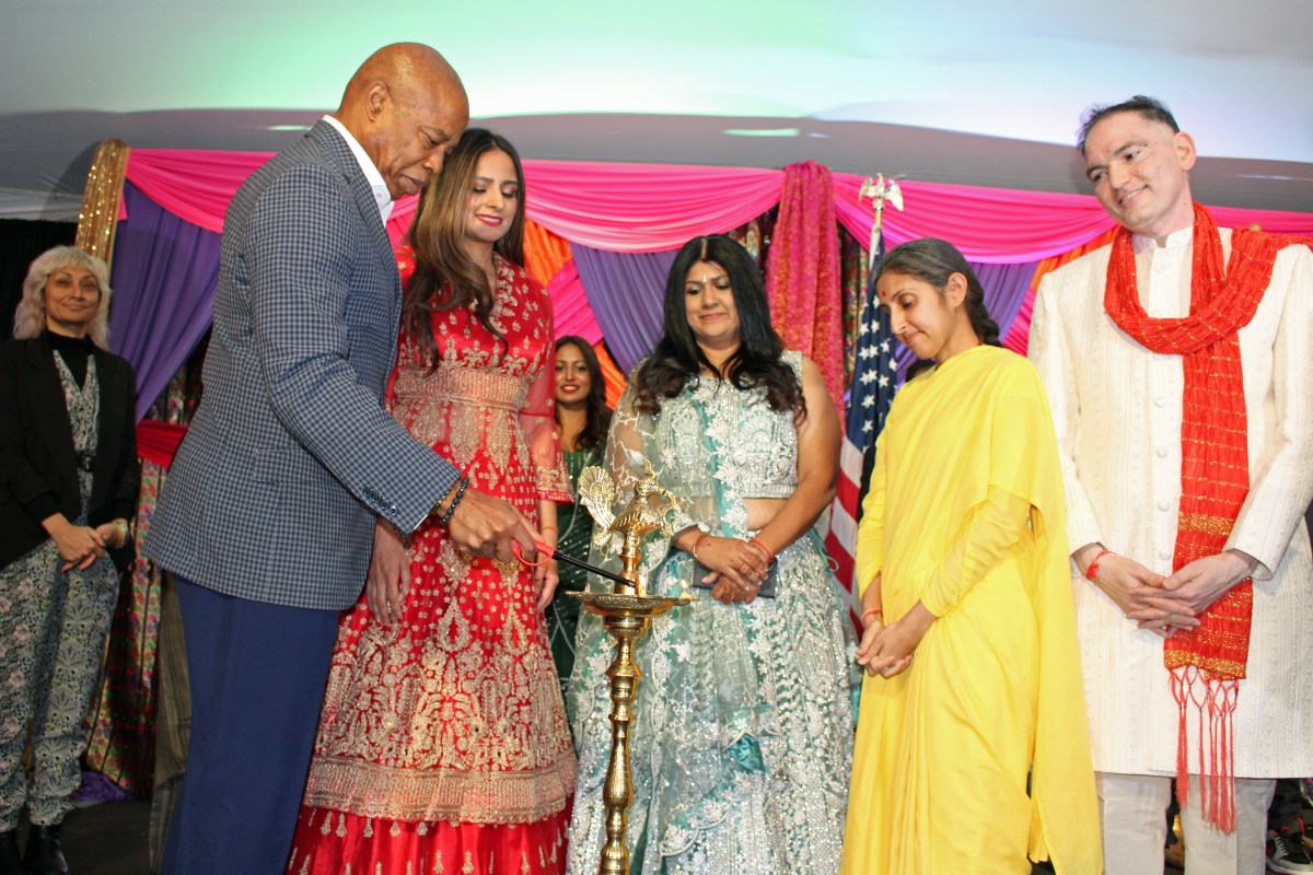 Mayor Eric Adams ignites Diwali Diya at the festive Gracie Mansion ...