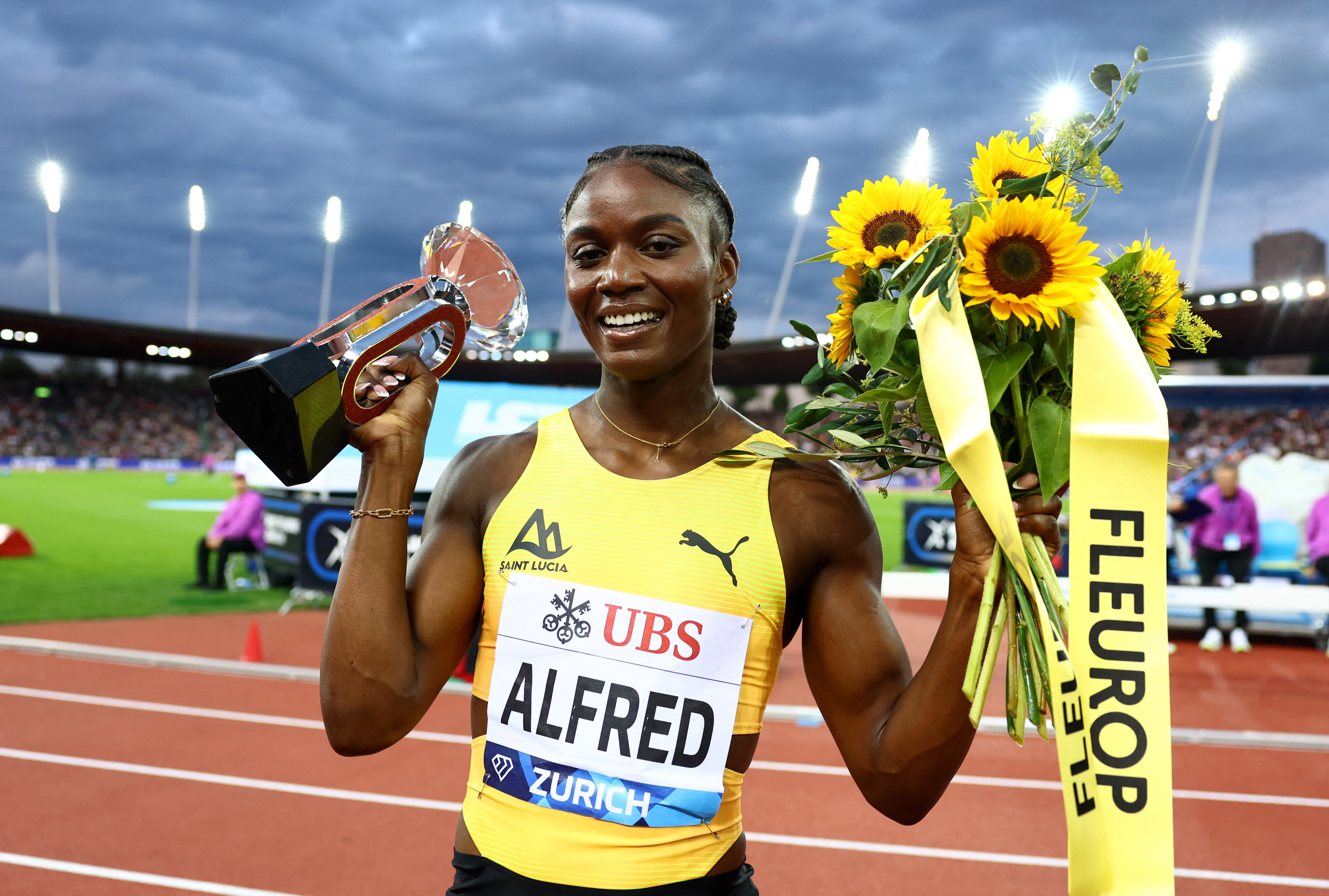 Julien Alfred defends 100m Diamond League crown with commanding win ...